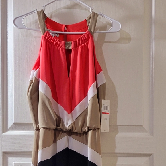 London Style Collection | Dresses | London Style Collection Coral Combo ...